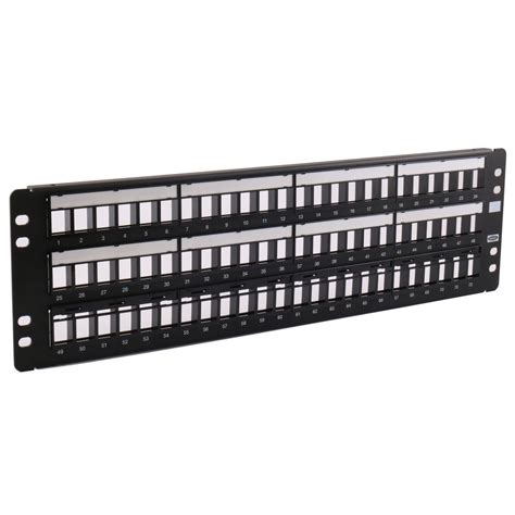 Patch Panel Jack Unloaded 72 Pair 19 W X 5 25 HPJ72 Wiring Device Kellems