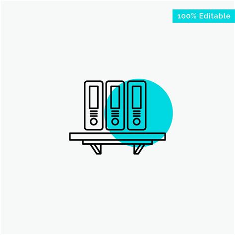 Files Archive Data Database Documents Folders Storage Turquoise Highlight Circle Point Vector