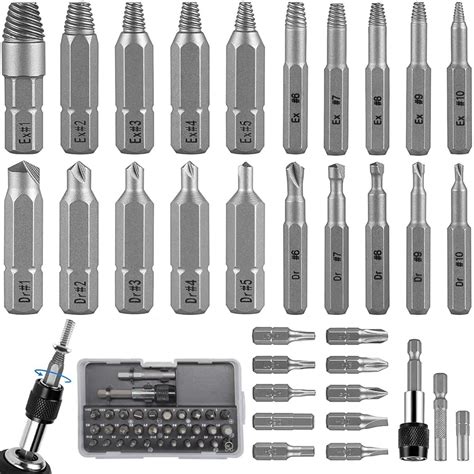 Serplex® 33pcs Screw Extractor Remover Tool Set Stripped Bolt And