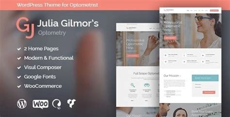 Optometry Optician And Optics Store Medical Wordpress Theme 133 Wp