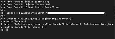 Setting Up Our Fauna Database Learn Version Control With Git