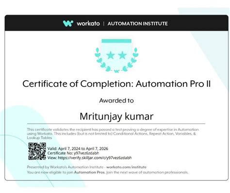 Mritunjay Kumar On Linkedin Automation Learn Workatocertified