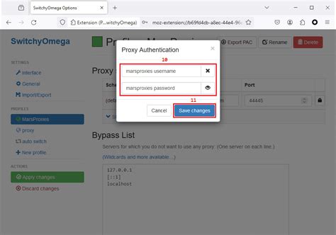proxy integration with switchyomega