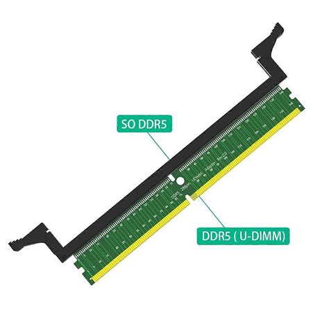 ddr5 u dimm 288pin adapter ddr5 memory test protection card with long