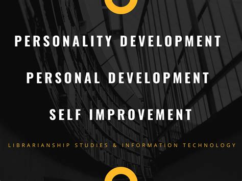 Personality Development Personal Development Self Improvement