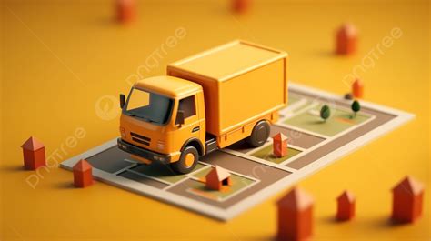 Illustration Of 3d Delivery Tracking System Online Background Delivery Tracking Order Tracking