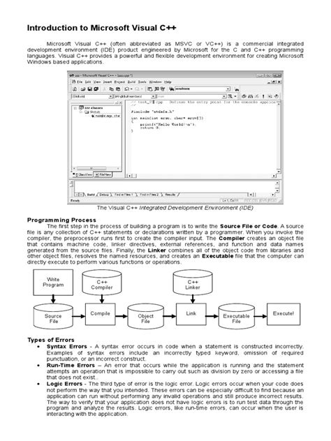 handouts 01 introduction to visual c pdf variable computer