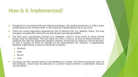 Locks In Disributed Systems Pptx