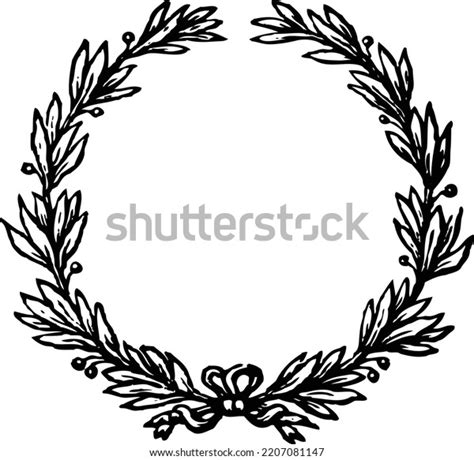 Florel Wreath Element Vector Ilustration Stock Vector Royalty Free