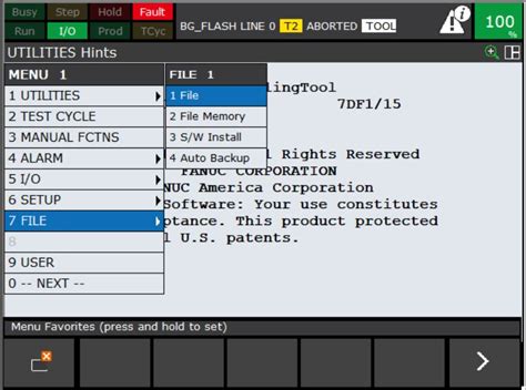 FANUC File Management Loading A File From A USB Key DIY Robotics