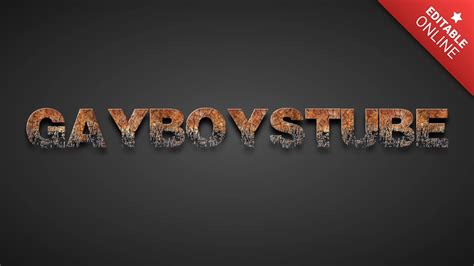 Gayboystube Damaged Wood Text Effect Generator