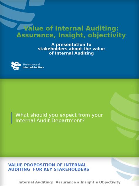Value Of Internal Auditing Pdf