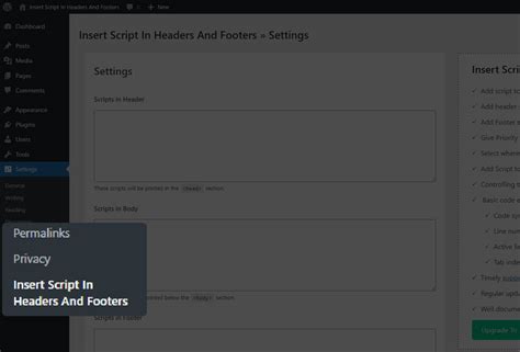 How To Add Script In Header And Footer Of Your Wordpress Site