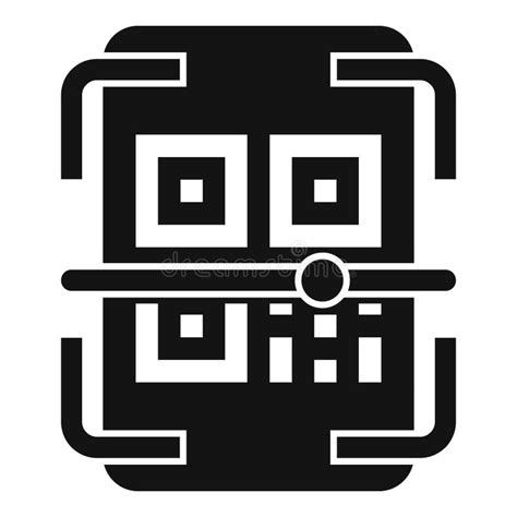 Line Bar Code Icon Simple Vector Label Cell App Stock Illustration Illustration Of Screen