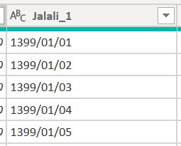 Powerbi Changing Persian Date Text To Real Date In Power Bi