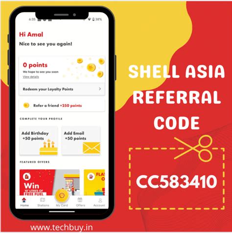 shell referral code for ₹250 joining bonus get free fuel care