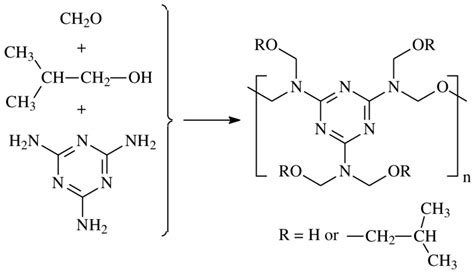 Structure Of Poly Melamine Co Formaldehyde Isobutylated Resin Download Scientific Diagram