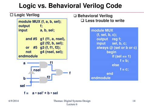 Ppt 332437 Lecture 6 Verilog Behavioral Modeling And Concurrency