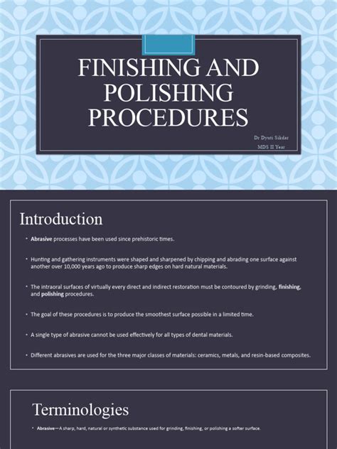 Finishing And Polishing Procedures Pdf Abrasive Wear