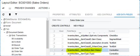 C Acumatica Item Status On Soline Stack Overflow