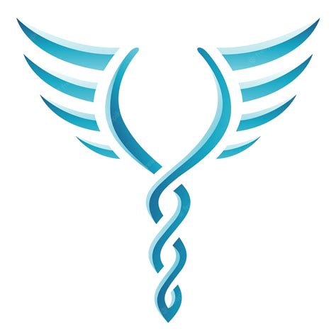 Premium Vector Blue Simplistic Torch Shaped Wings Icon
