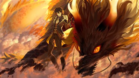 Zhongli Genshin Impact 4k 2491a Wallpaper Pc Desktop
