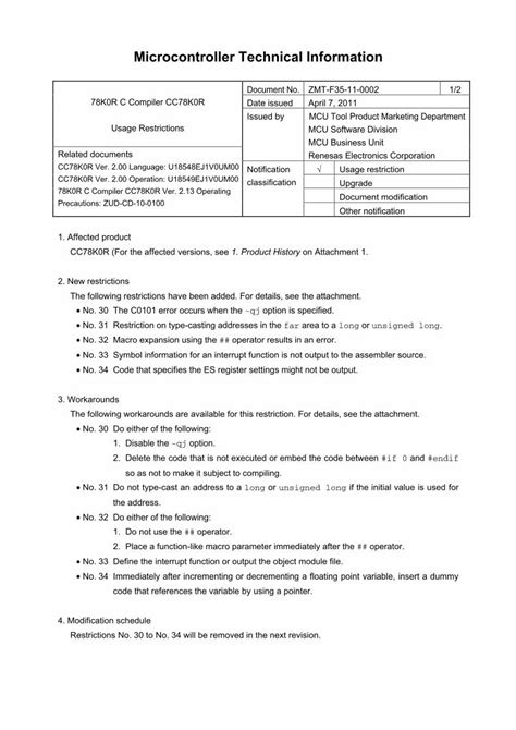 Pdf Microcontroller Technical Information Dokumen Tips