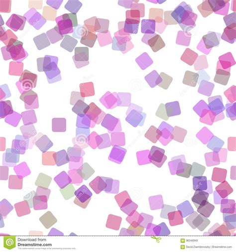 Seamless Abstract Geometrical Square Background Pattern Vector Graphic From Random Rotated