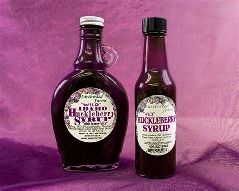 Wild Huckleberry Syrup Larchwood Farms