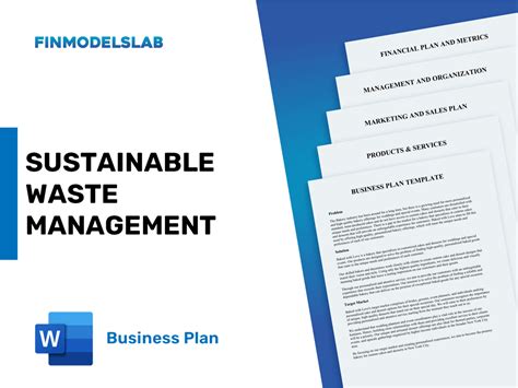 Sustainable Waste Management Business Plan Template And Example Updated