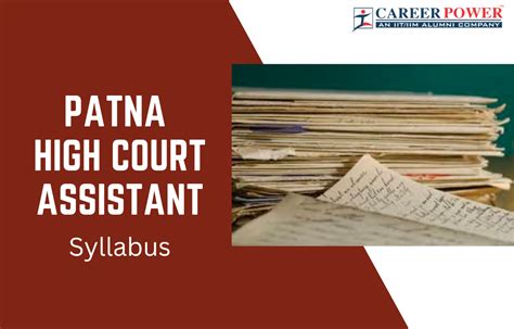 patna high court assistant syllabus 2023 and exam pattern syllabus topics