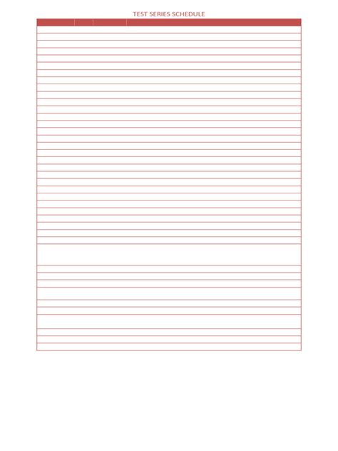 Test Series Schedule Pdf Chemistry Physics