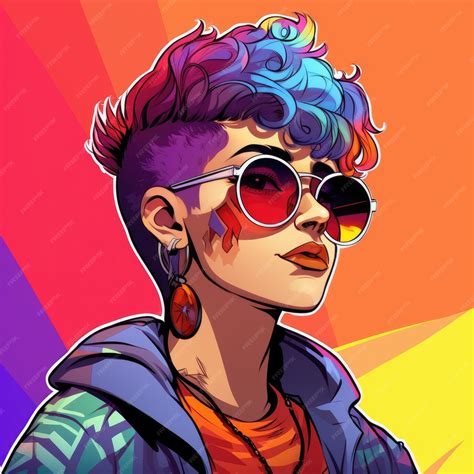 Free Ai Image Androgynous Avatar Of Non Binary Queer Person