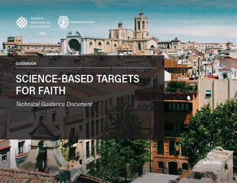 Science Based Targets For Faith Technical Guidance Document Abigail Moses