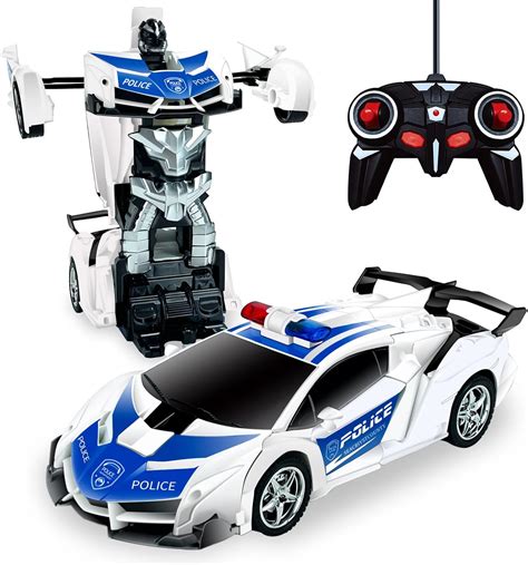 Jp Tcvents ラジコンカー 変形 ロボット 車おもちゃ スタントカー ロボットに変身できる 118 電動rc