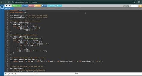 Cplusplus Coding Tictactoe Projects Learning Codsoftinternship