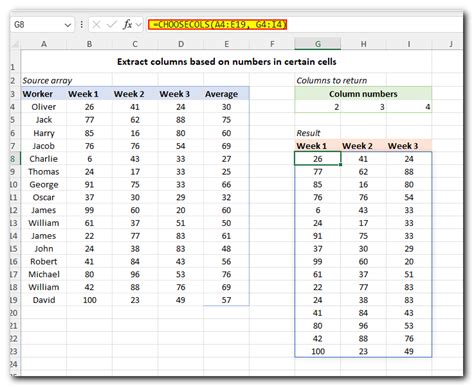 Learn Excel Choosecols Function In Excel To Get Columns From Array Or