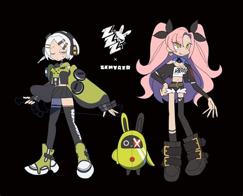 Nicole Demara Anby Demara And Amillion Zenless Zone Zero Drawn By Zemyata Danbooru