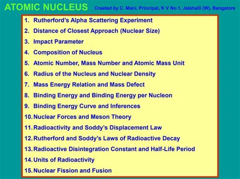 Atomic Nucleus Ppt