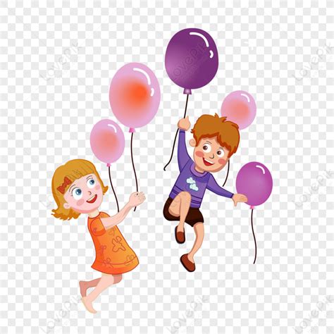 어린이 놀이 풍선 벡터 요소행복플레이삽화 Png 일러스트 무료 다운로드 Lovepik