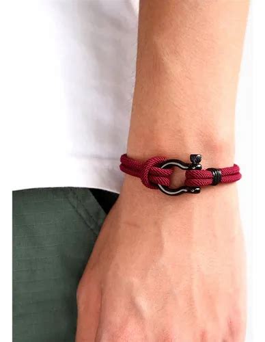 Pulsera De Hombre De Cuerda Trenzada Con Broche De Herradura Meses