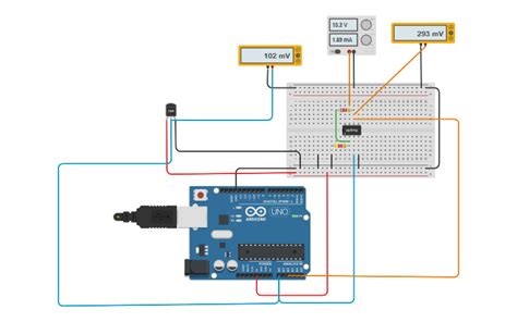 Circuit Design Lm36 Amplificateur Arduino Tinkercad