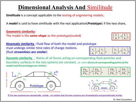 Dimensional Analysis And Similitude Engineering Models