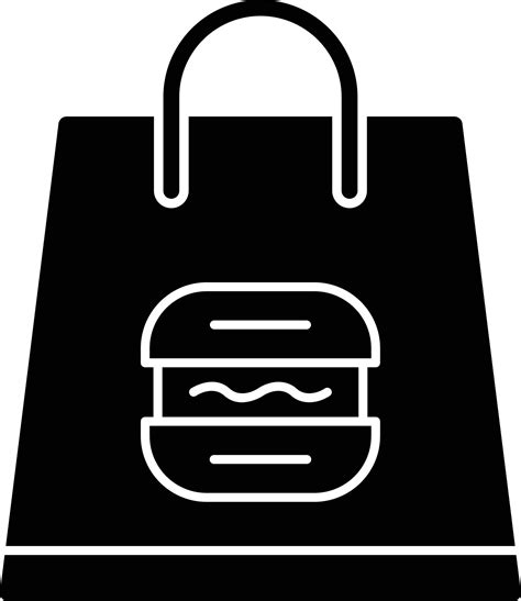 Lunch Bag Glyph Icon 14759094 Vector Art At Vecteezy