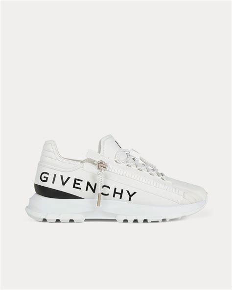 Givenchy Mens Spectre Runner Leather With Zip White Low Top Sneakers