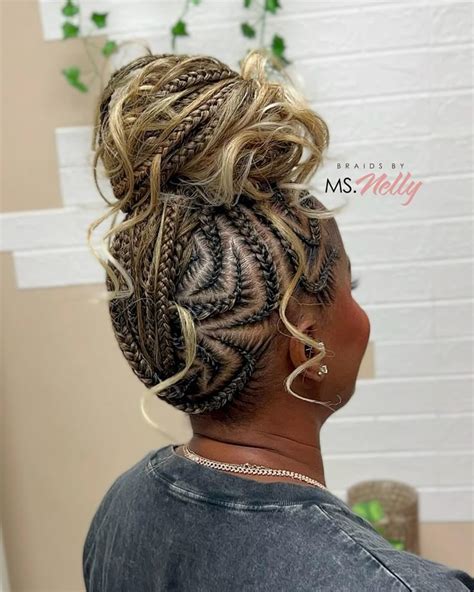 Nelia Span On Instagram The French Curl Mohawk Styled In An Up Do 😍