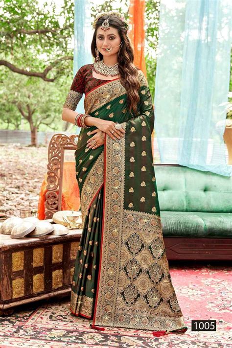 Saroj Bridal Look Satin Saroski Vol 1 Satin Silk Saree Wholesale Price