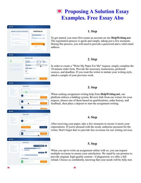 💌 Proposing A Solution Essay Examples Free Essay Abo Pdf