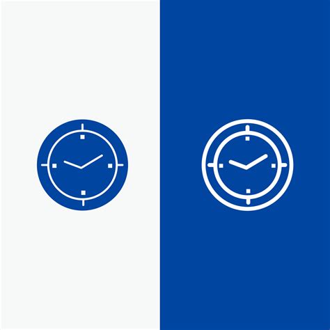 Time Timer Compass Machine Line And Glyph Solid Icon Blue Banner 14565643 Vector Art At Vecteezy