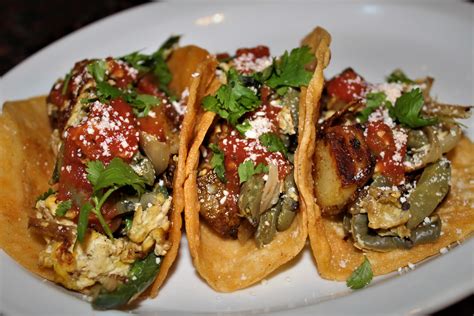 Nopales Cactus Breakfast Tacos Two And A Knife